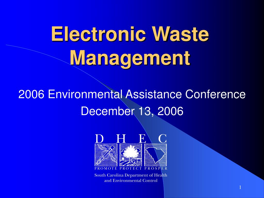 PPT - Electronic Waste Management PowerPoint Presentation, free ...