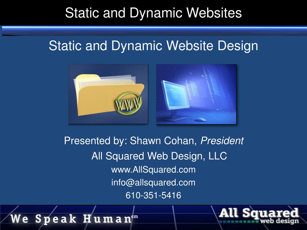 PPT - Static and Dynamic Websites PowerPoint Presentation, free ...