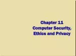 PPT - Chapter 9 Information Systems Ethics, Computer Crime, and ...