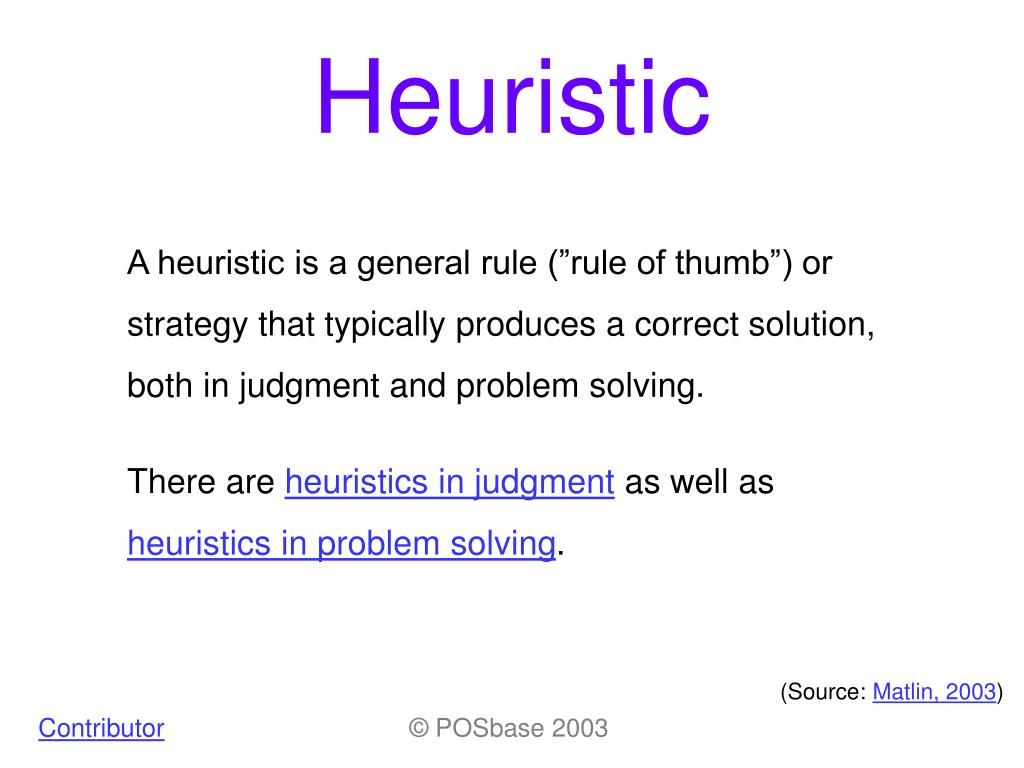 PPT - Heuristic PowerPoint Presentation, free download - ID:374835