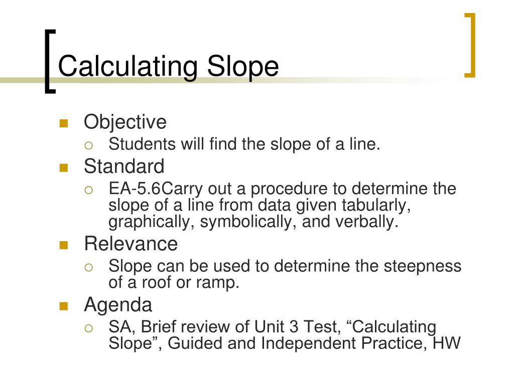 PPT - Calculating Slope PowerPoint Presentation, free download - ID:374926