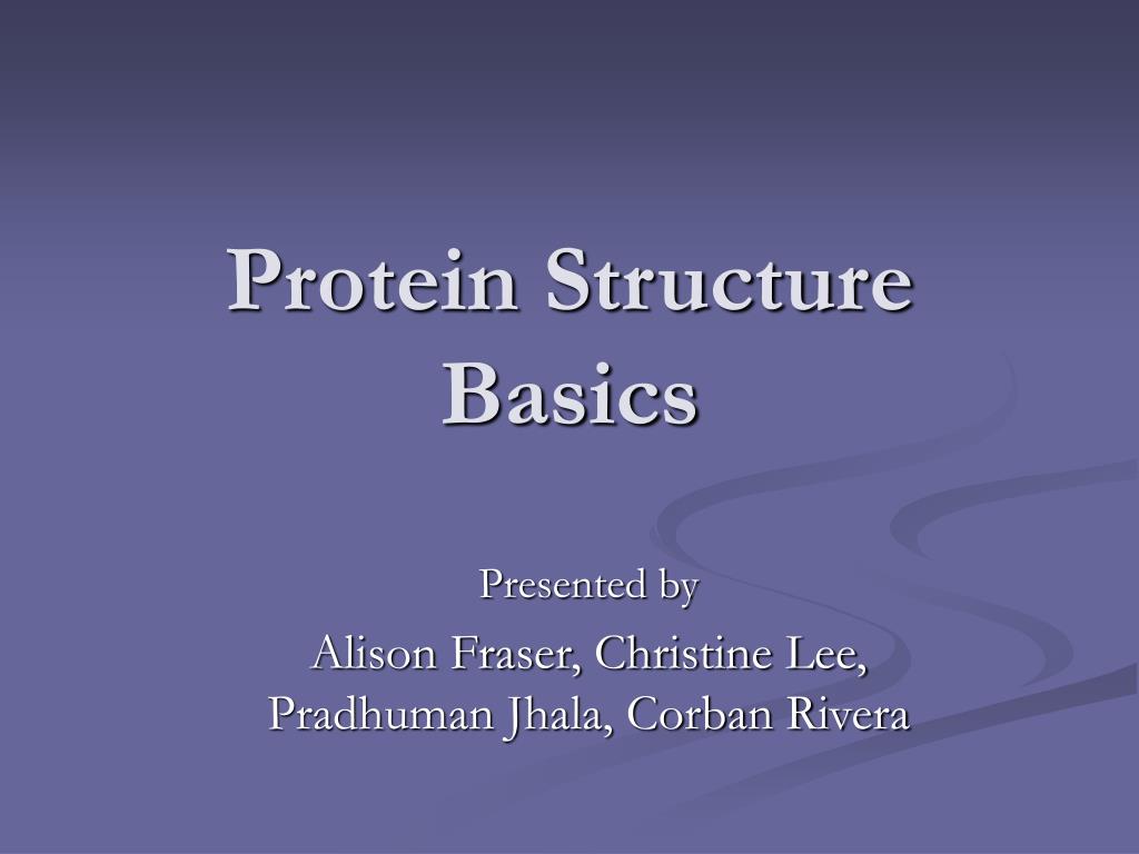 PPT - Protein Structure Basics PowerPoint Presentation, free download ...