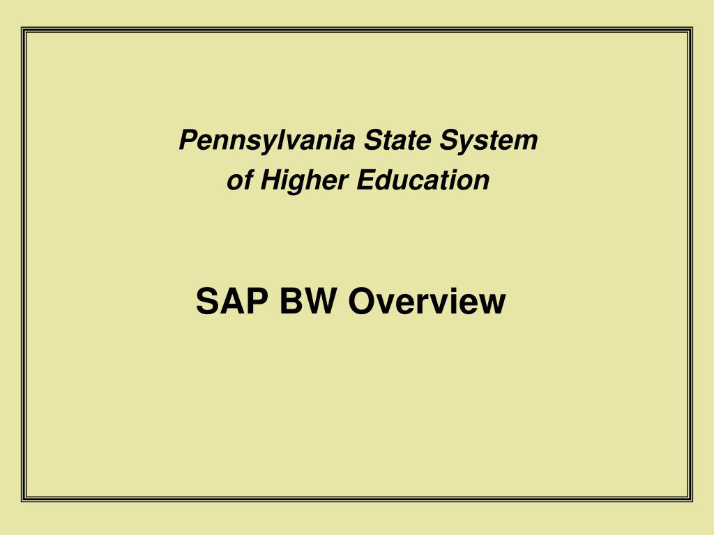 PPT - SAP BW Overview PowerPoint Presentation, free download - ID:376383