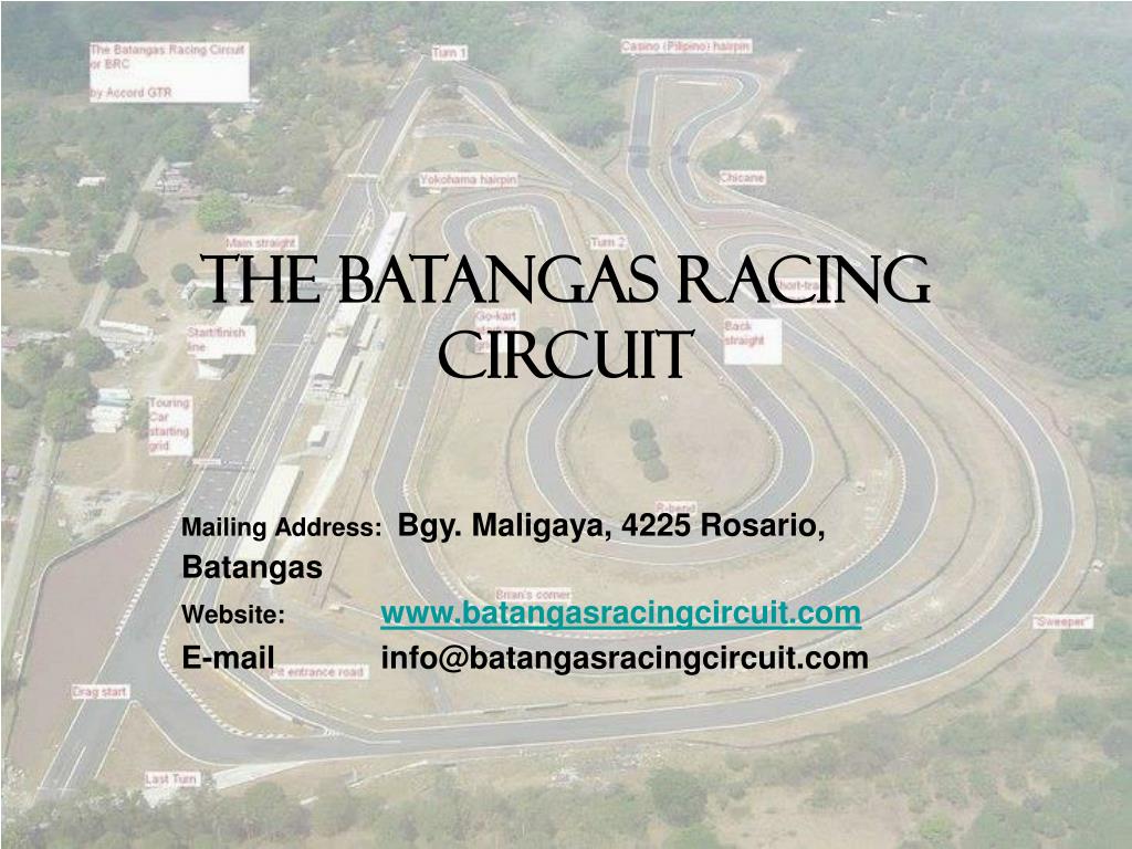 PPT - The BATANGAS RACING CIRCUIT PowerPoint Presentation, free ...