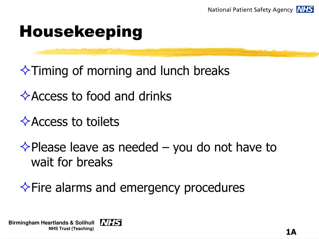 PPT - Housekeeping PowerPoint Presentation, free download - ID:377155