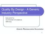 PPT - Quality By Design PowerPoint Presentation, free download - ID:1437859