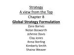 PPT - Chapter 6 Strategy Formulation; Situation Analysis & Business ...