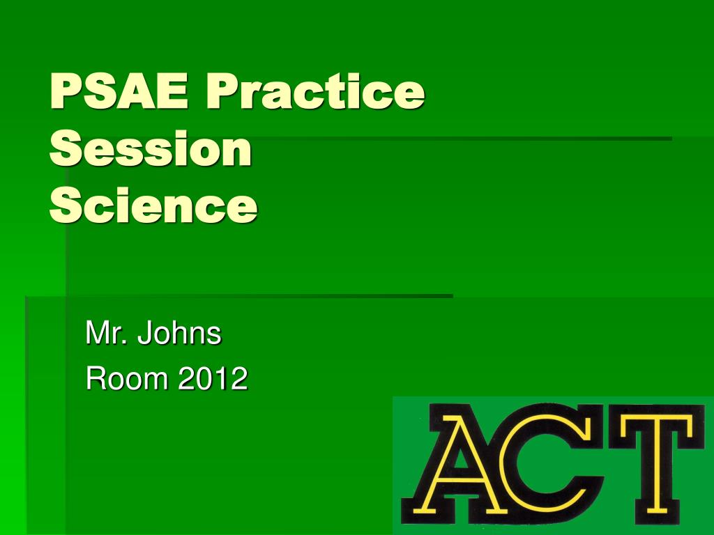 PPT - PSAE Practice Session Science PowerPoint Presentation, free ...
