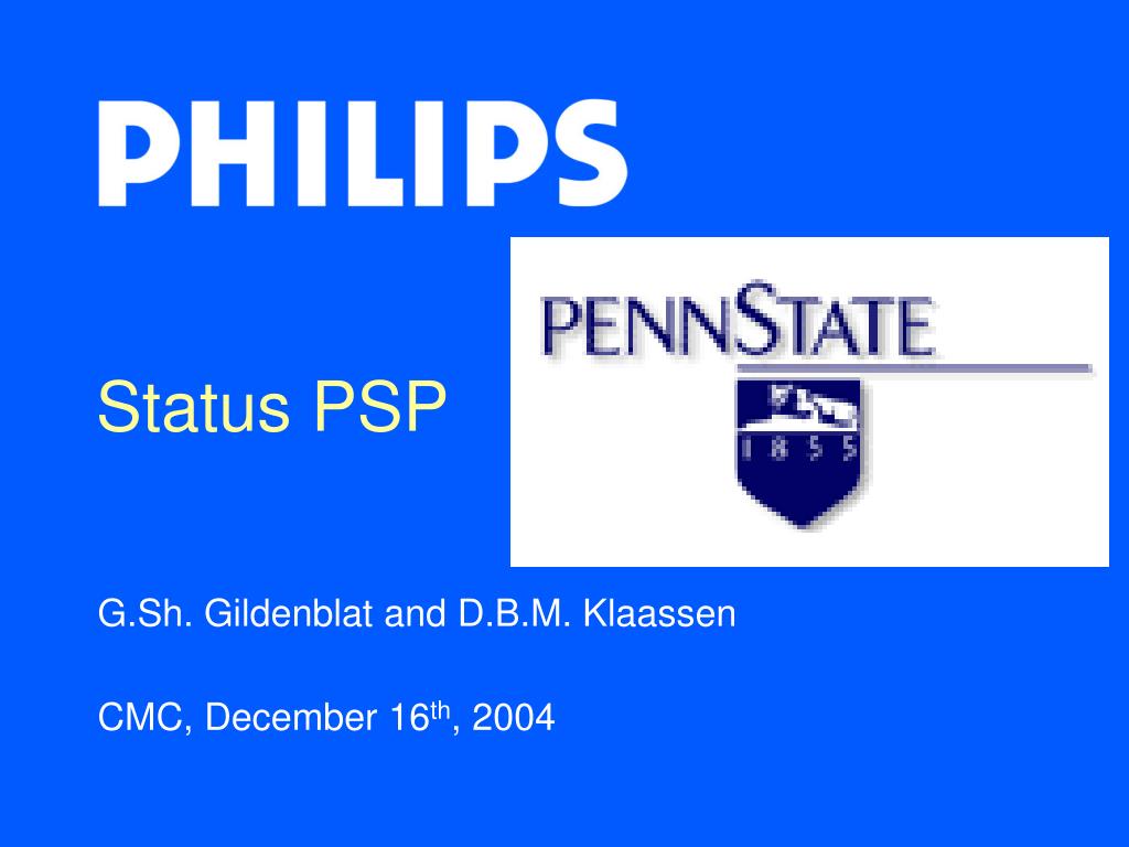 PPT - Status PSP PowerPoint Presentation, free download - ID:38431