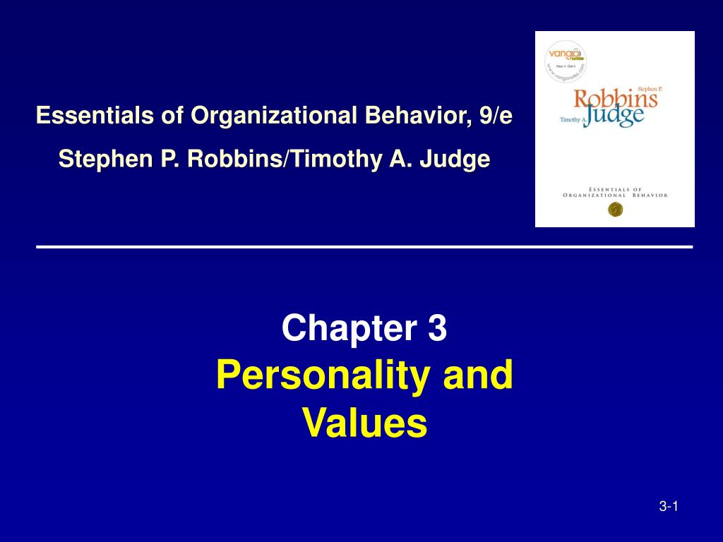 PPT - Chapter 3 Personality and Values PowerPoint Presentation, free ...