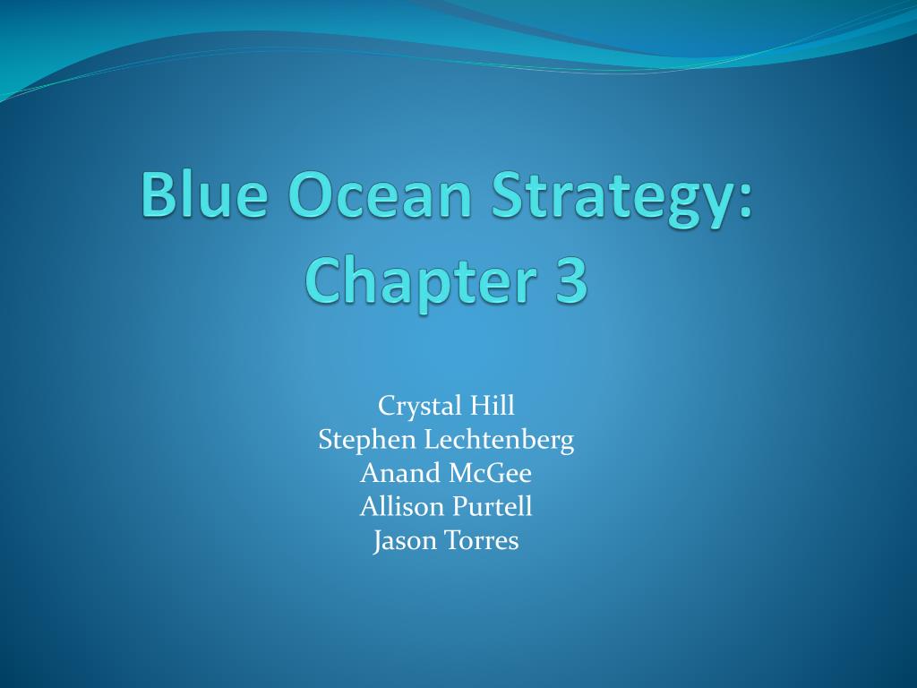 PPT - Blue Ocean Strategy: Chapter 3 PowerPoint Presentation, free ...
