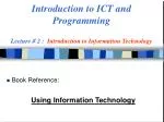 PPT - Lesson 3: Introduction to Internet Technology PowerPoint ...