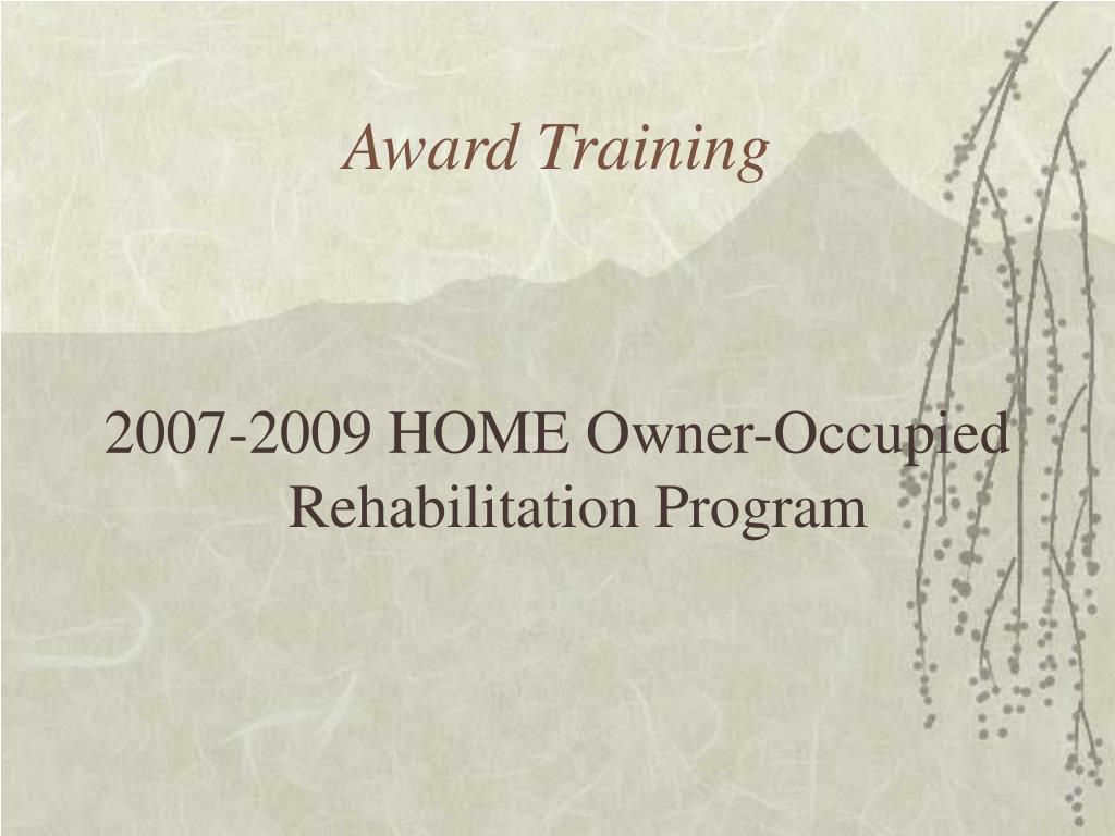 PPT - Award Training PowerPoint Presentation, free download - ID:387662