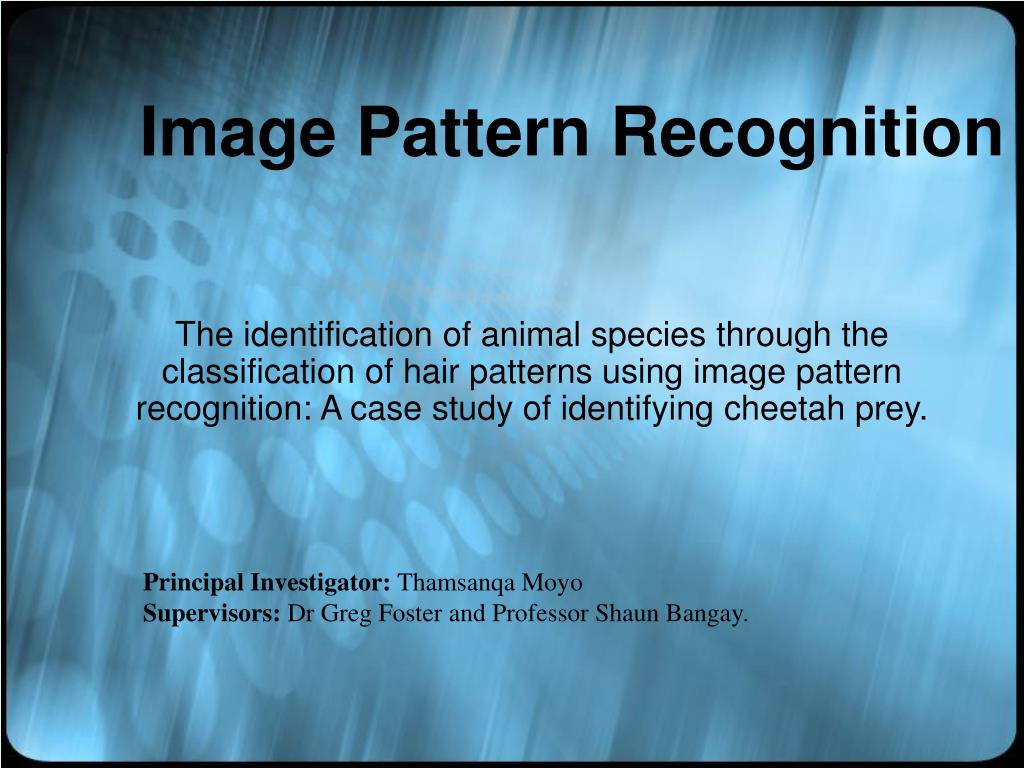 PPT - Image Pattern Recognition PowerPoint Presentation, free download ...