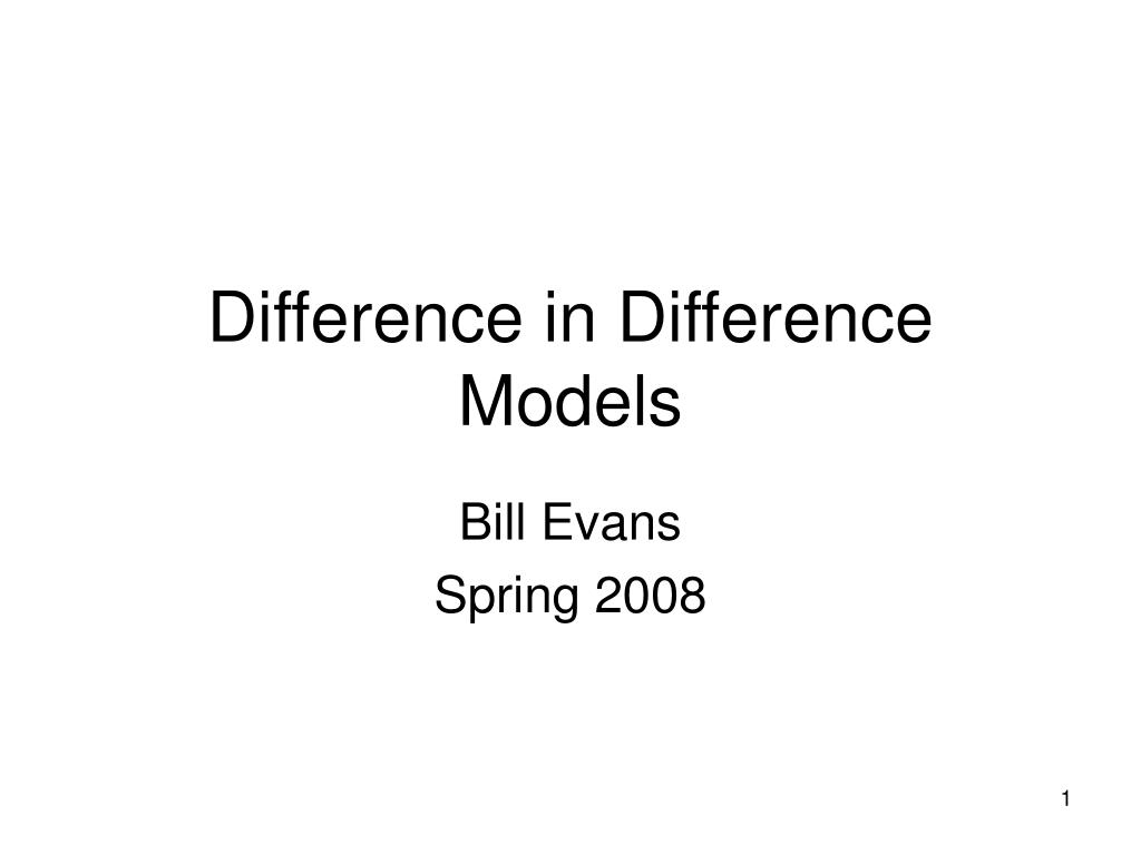 PPT - Difference in Difference Models PowerPoint Presentation, free ...