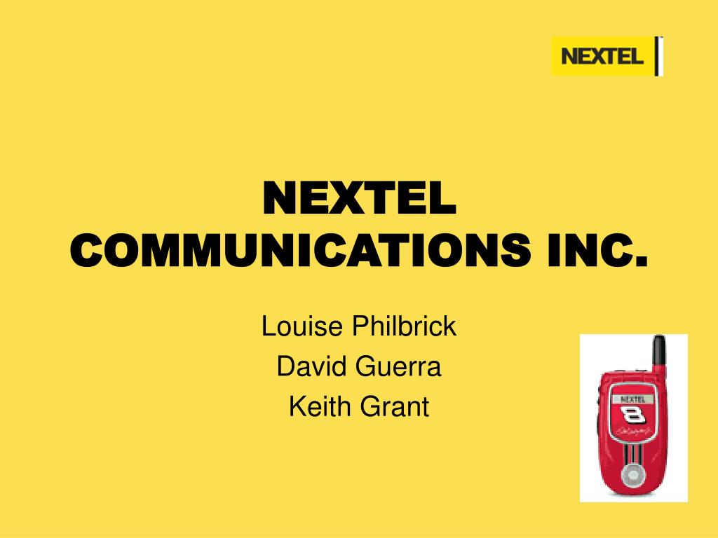 PPT - NEXTEL COMMUNICATIONS INC. PowerPoint Presentation, free download ...