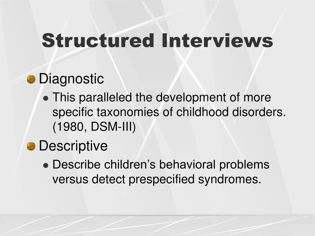 PPT - Structured Interviews PowerPoint Presentation, free download - ID ...