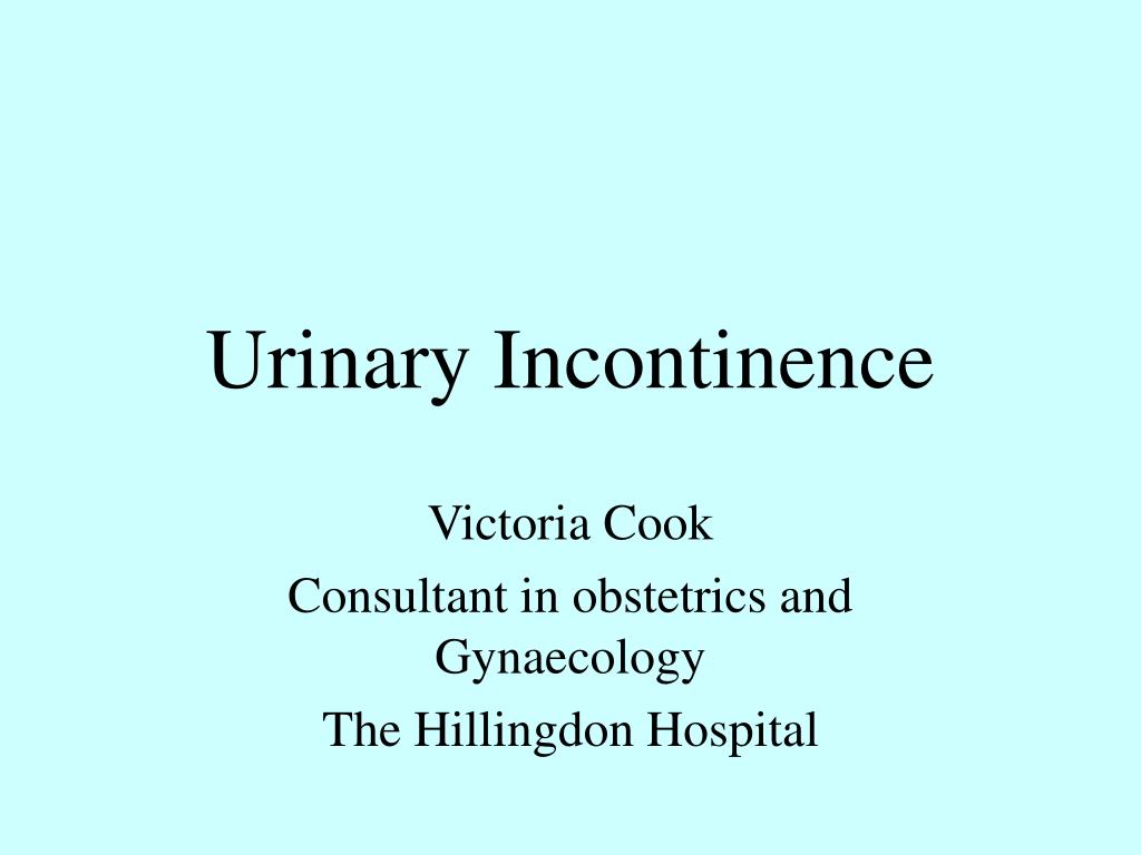 PPT - Urinary Incontinence PowerPoint Presentation, free download - ID ...