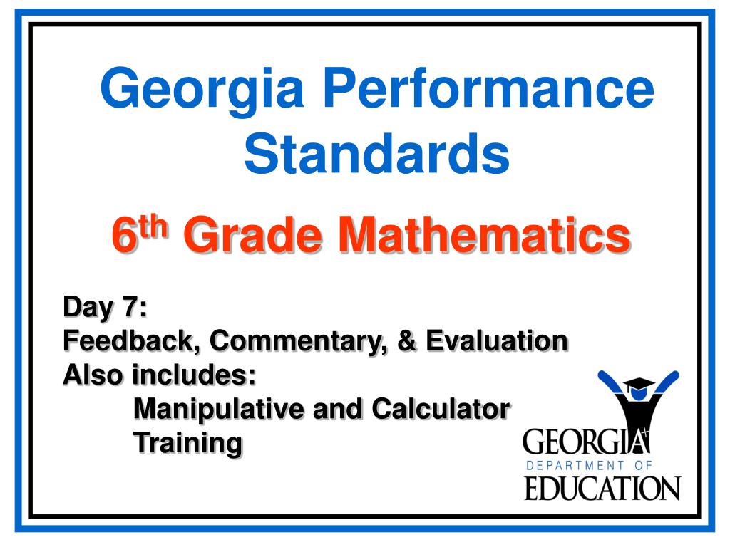 PPT - Georgia Performance Standards PowerPoint Presentation, free ...