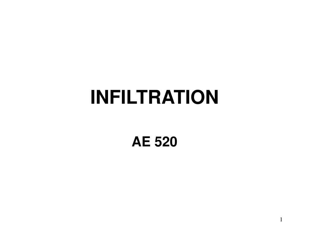 PPT - INFILTRATION PowerPoint Presentation, free download - ID:393282