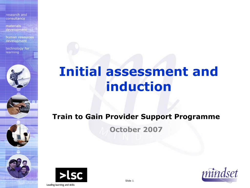 PPT - Initial assessment and induction PowerPoint Presentation, free ...