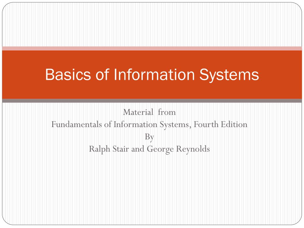 PPT - Basics of Information Systems PowerPoint Presentation, free ...