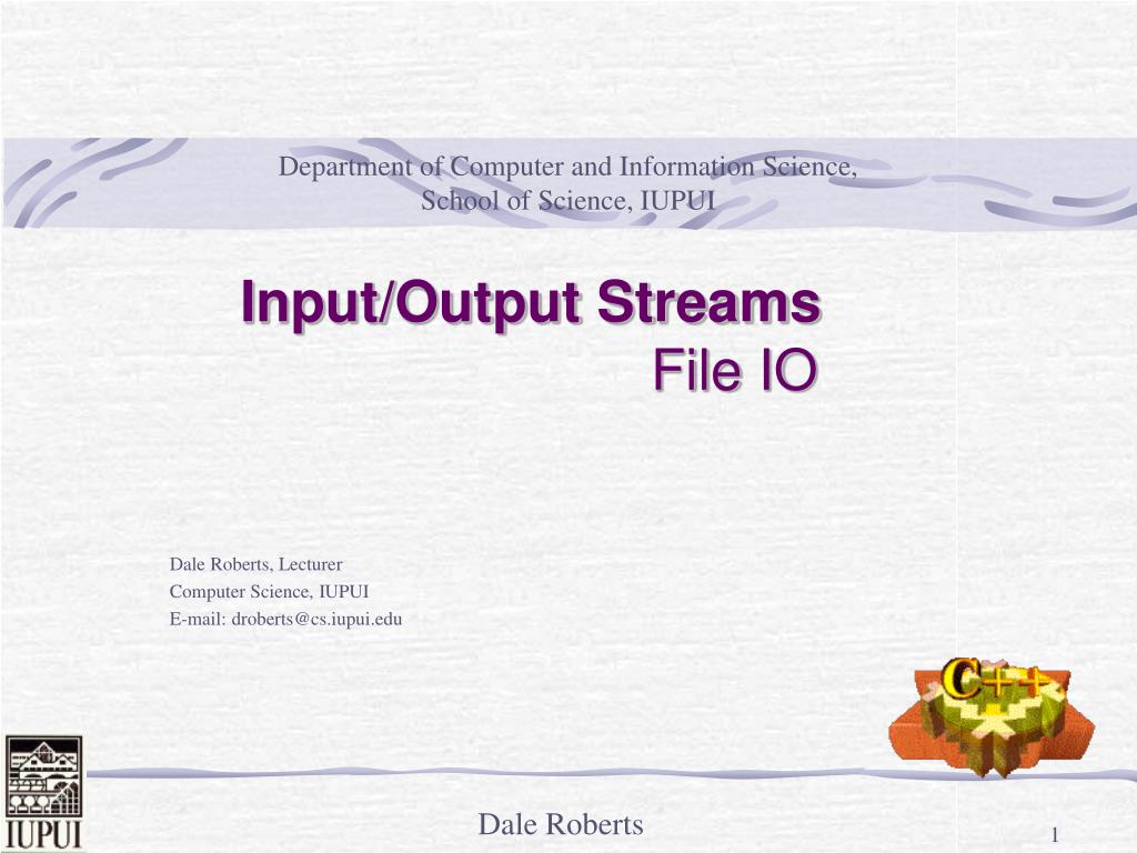 PPT - Department of Computer and Information Science, School of Science ...