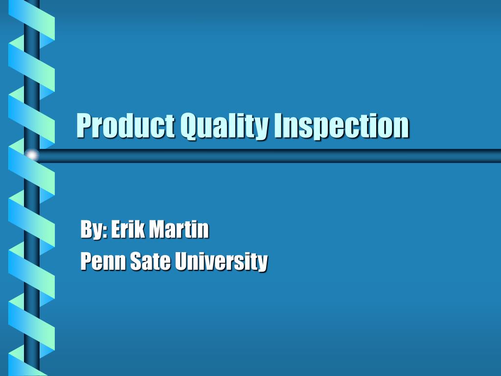 PPT - Product Quality Inspection PowerPoint Presentation, free download ...