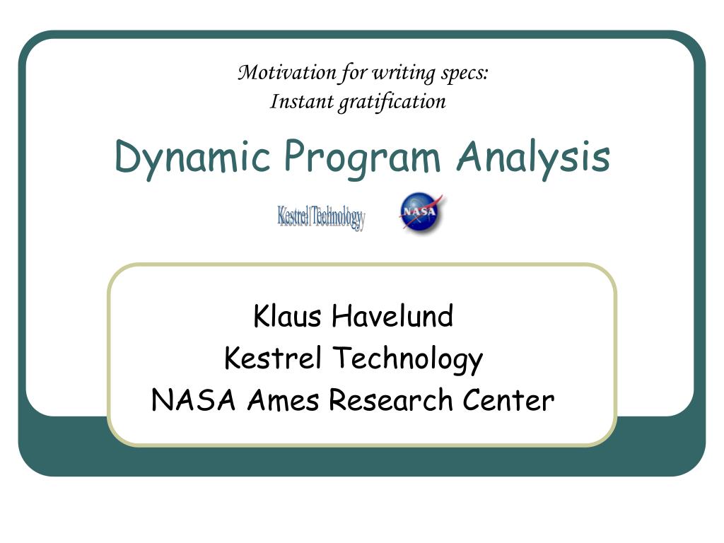PPT - Dynamic Program Analysis PowerPoint Presentation, free download - ID:398160
