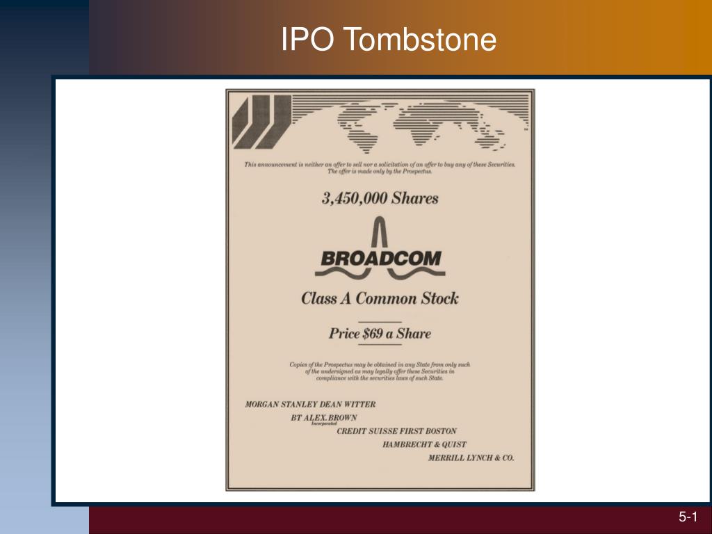 PPT - IPO Tombstone PowerPoint Presentation, free download - ID:401352