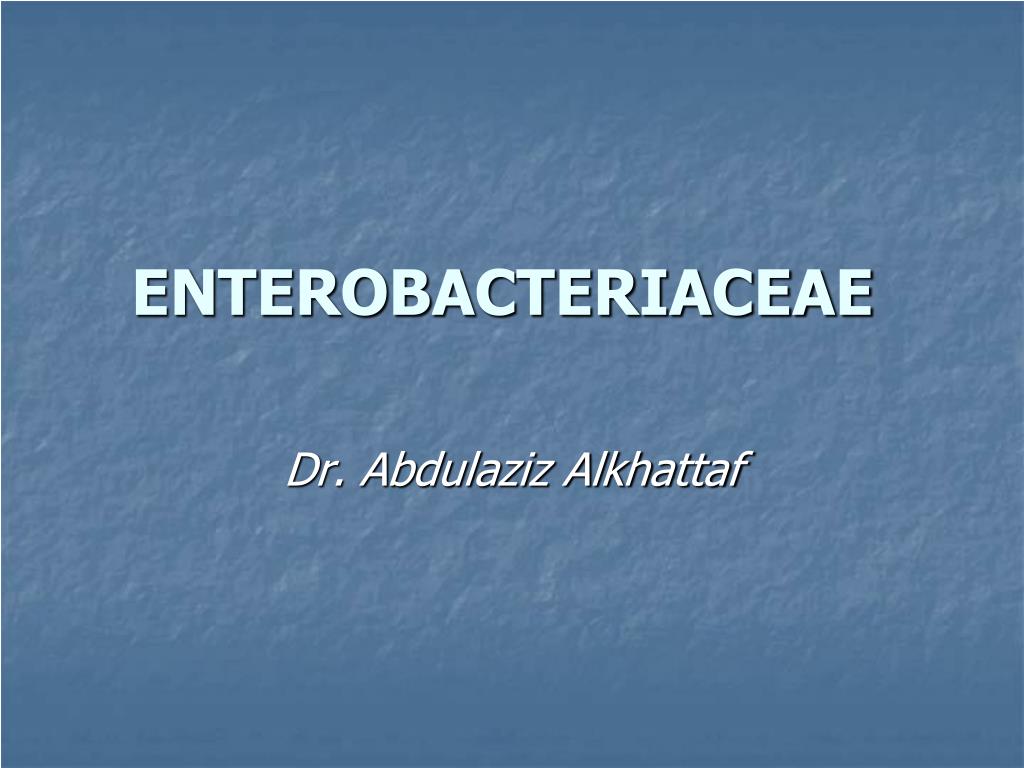 PPT - ENTEROBACTERIACEAE PowerPoint Presentation, free download - ID:401928