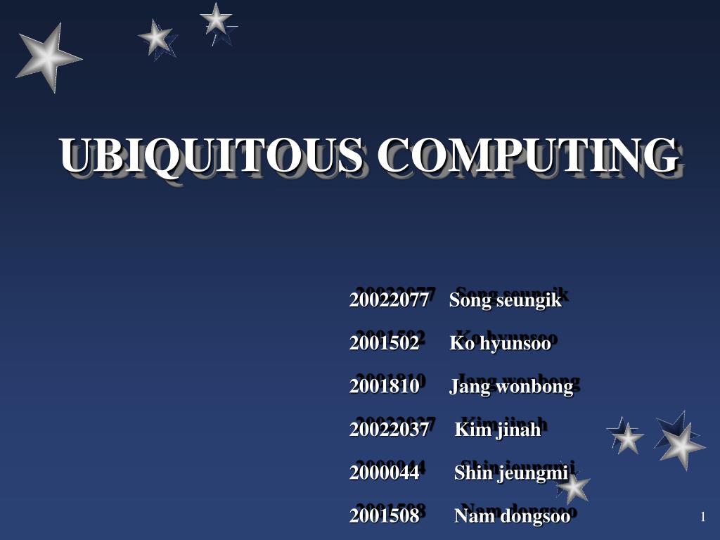 PPT - UBIQUITOUS COMPUTING PowerPoint Presentation, free download - ID ...