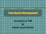 PPT - Introduction To “Total Quality Management” - TQM PowerPoint ...