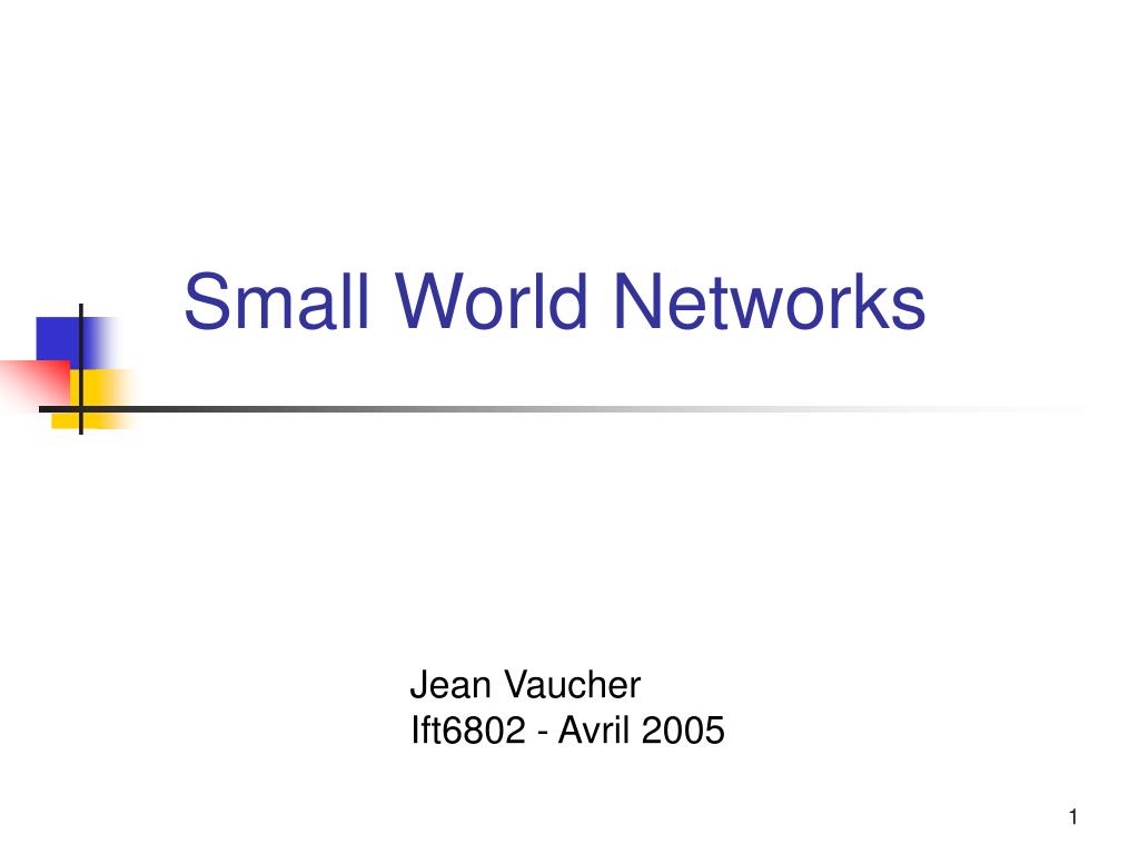 PPT - Small World Networks PowerPoint Presentation, free download - ID ...