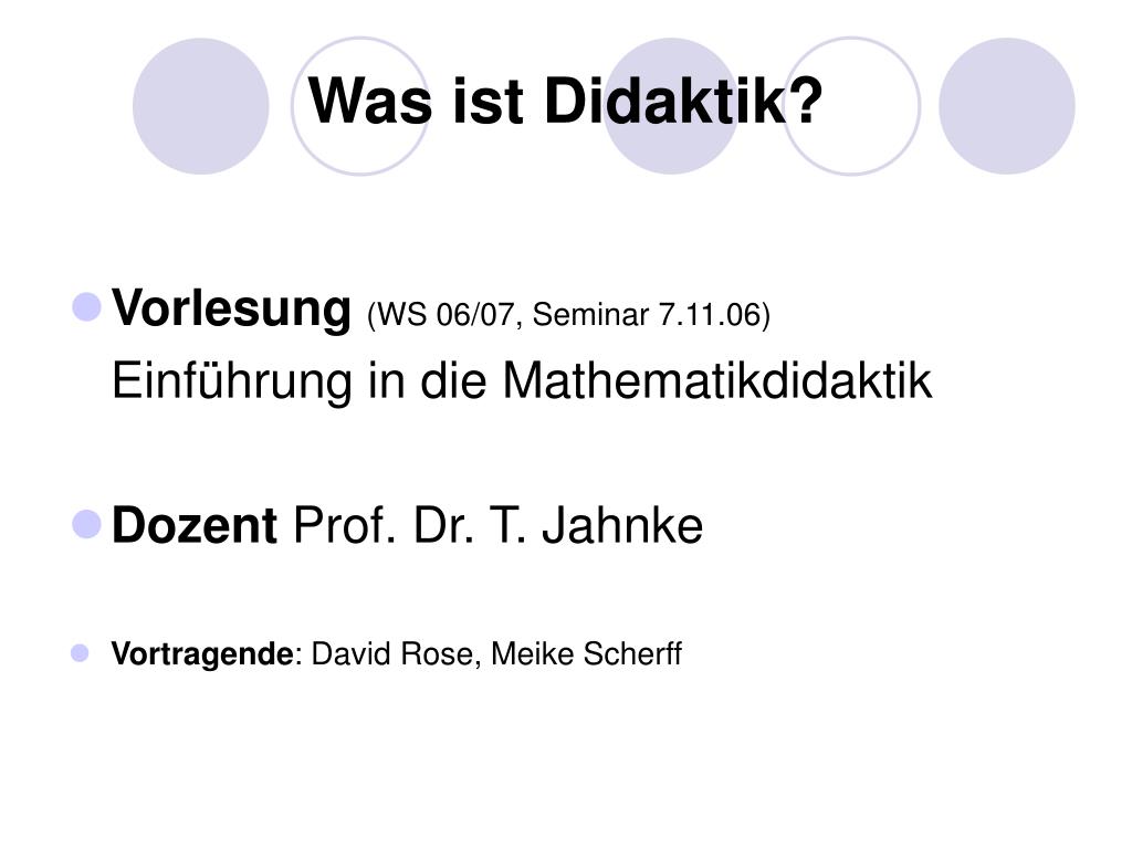 PPT - Was ist Didaktik? PowerPoint Presentation, free download - ID:405801