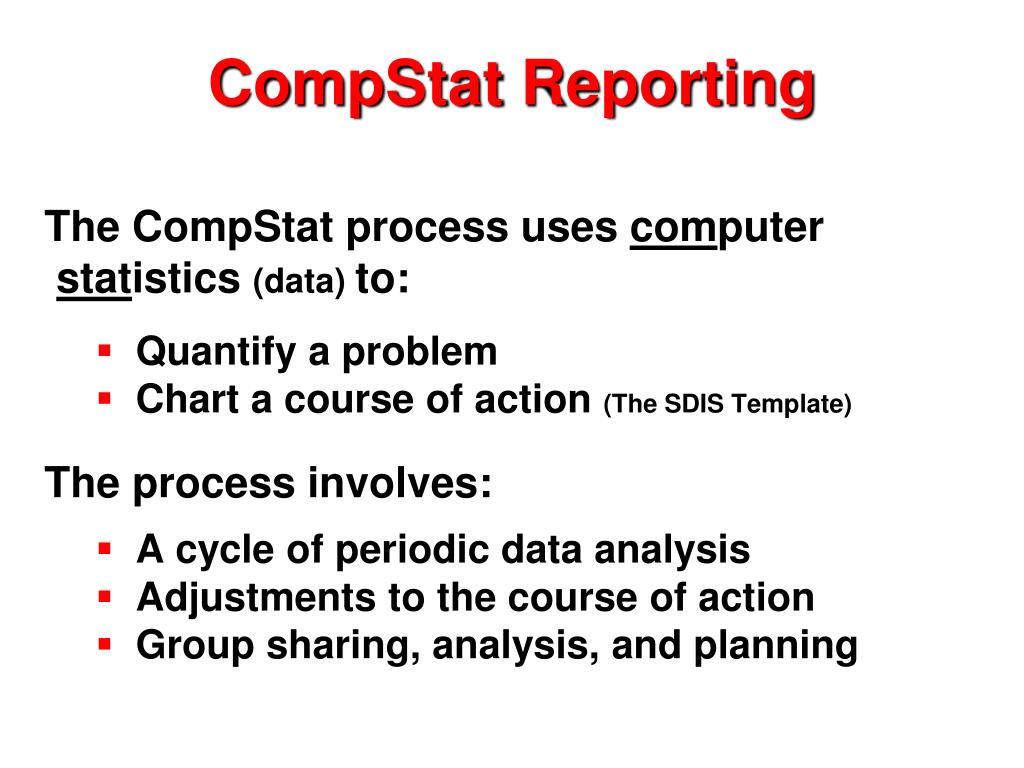 PPT - CompStat Reporting PowerPoint Presentation, free download - ID:405957