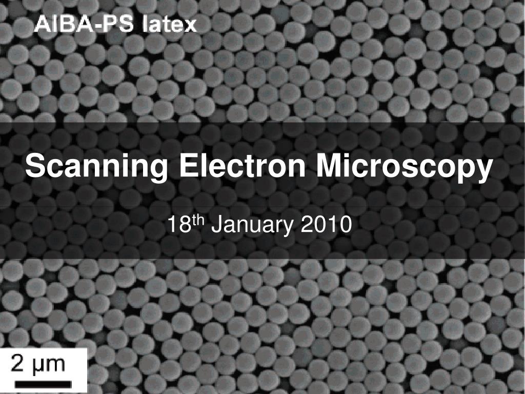 PPT - Scanning Electron Microscopy PowerPoint Presentation, free ...