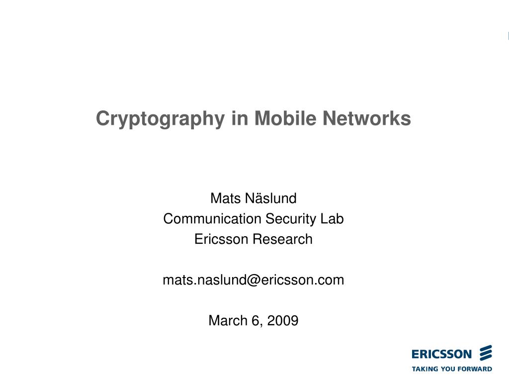 PPT - Cryptography in Mobile Networks PowerPoint Presentation, free ...