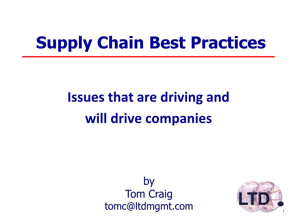 PPT - Supply Chain Best Practices PowerPoint Presentation, free ...