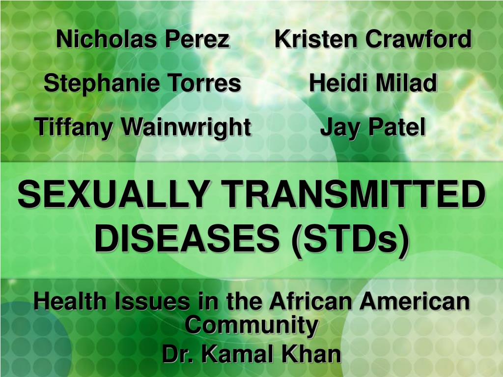 PPT - SEXUALLY TRANSMITTED DISEASES (STDs) PowerPoint Presentation ...