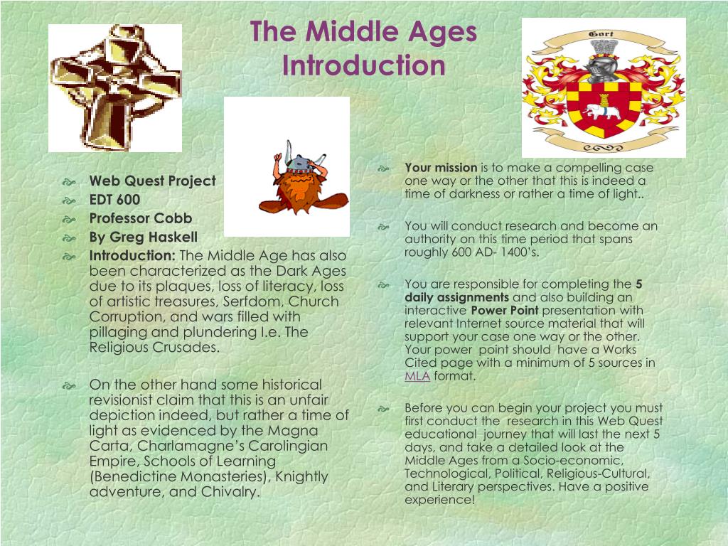 PPT - The Middle Ages Introduction PowerPoint Presentation, free ...