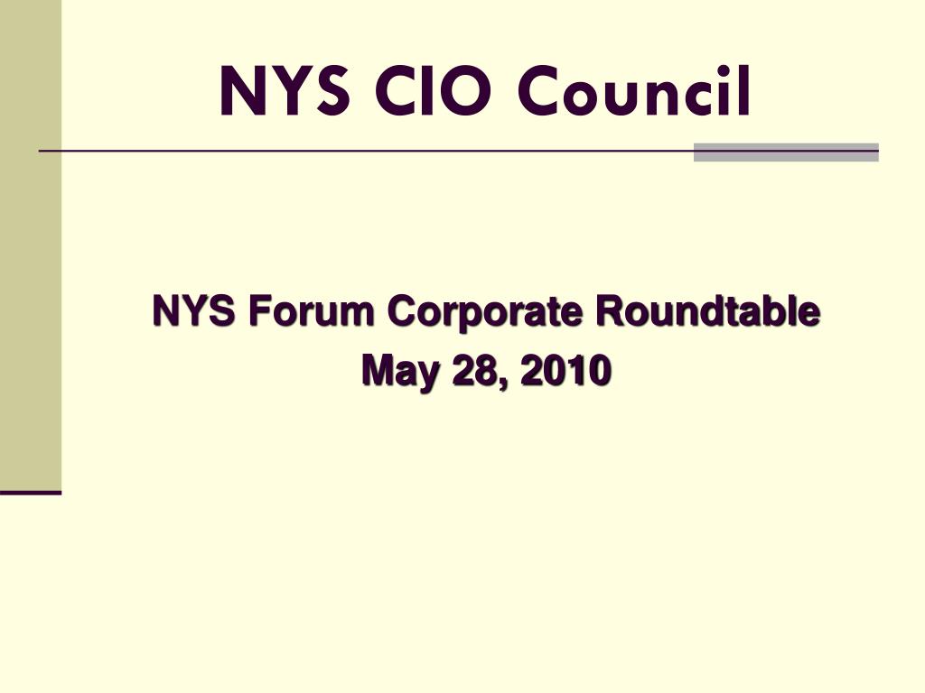 PPT - NYS CIO Council PowerPoint Presentation, free download - ID:411064