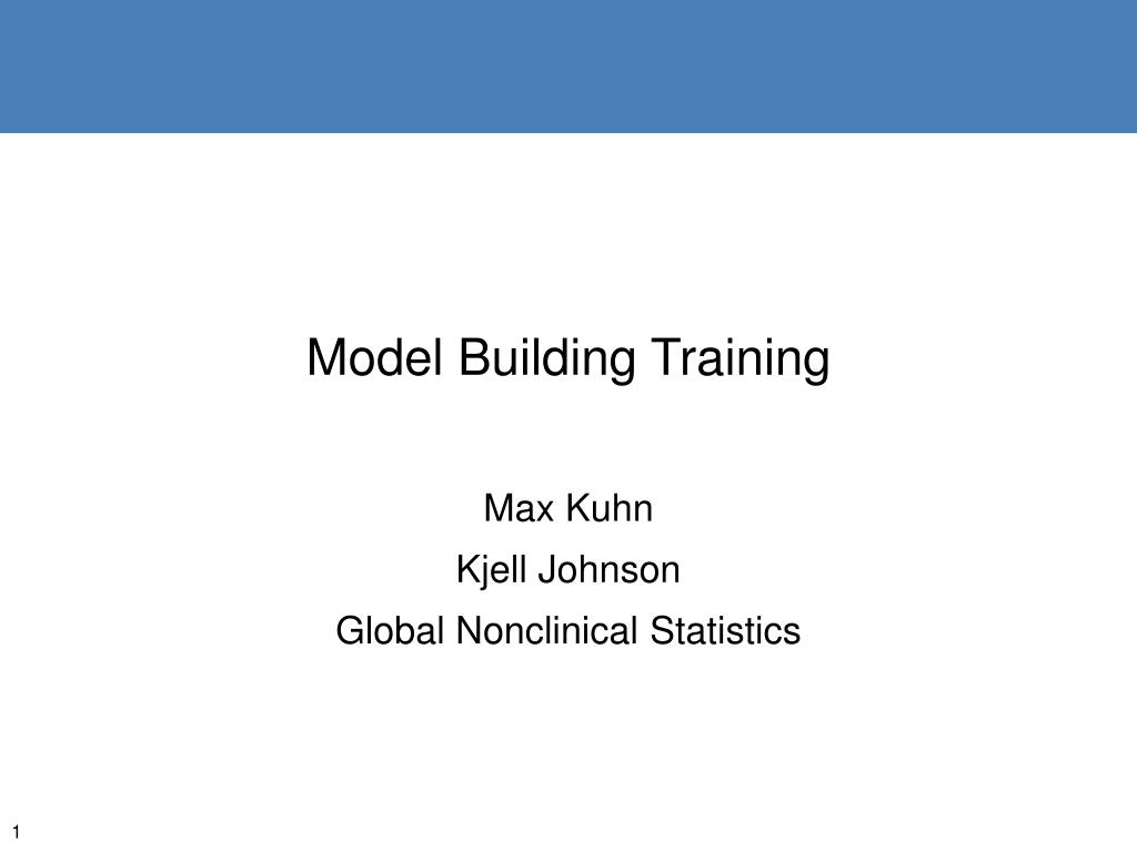 PPT - Model Building Training PowerPoint Presentation, free download ...