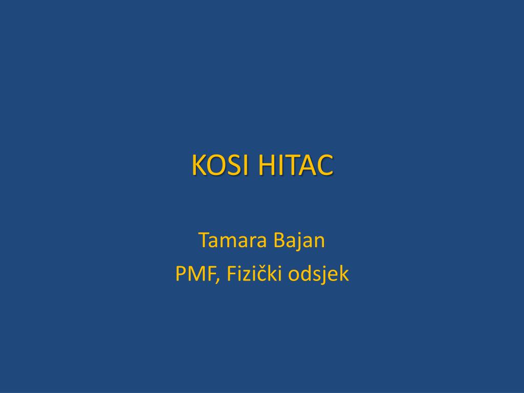 PPT - KOSI HITAC PowerPoint Presentation, free download - ID:415497