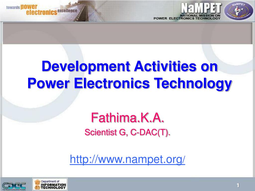 PPT - Development Activities on Power Electronics Technology PowerPoint ...