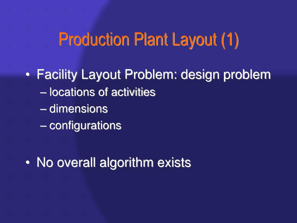 PPT - Production Plant Layout (1) PowerPoint Presentation, free ...
