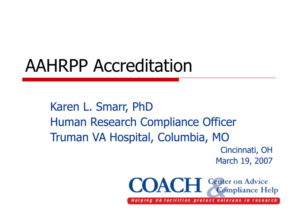 PPT - AAHRPP Accreditation PowerPoint Presentation, free download - ID ...