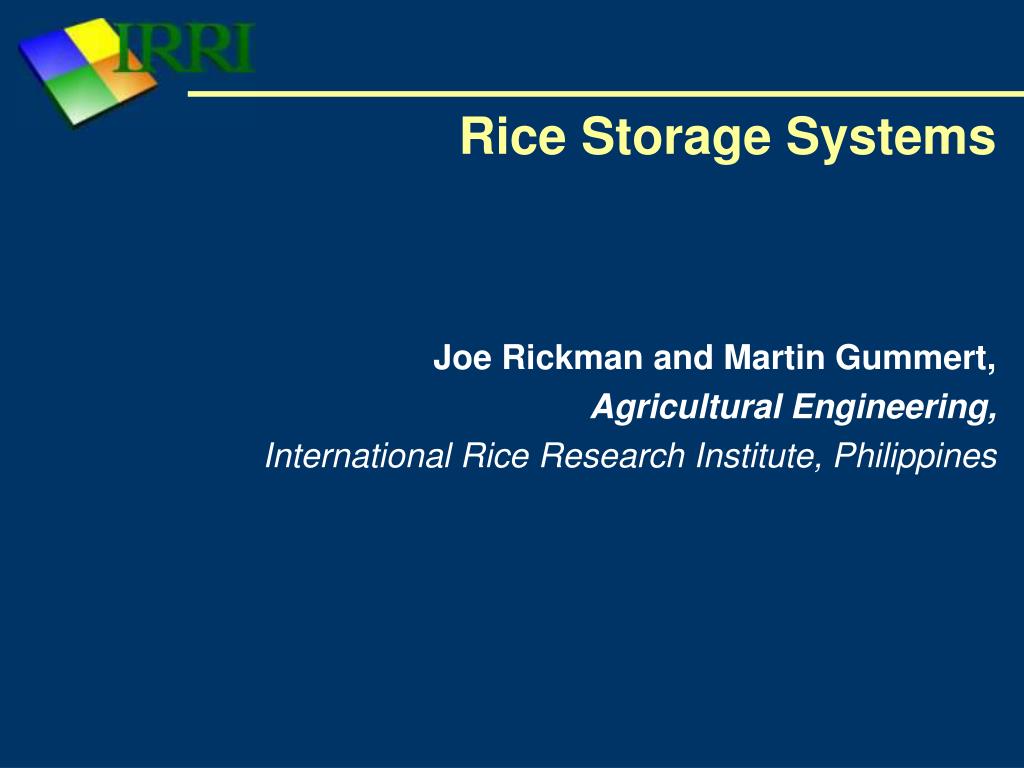 PPT - Rice Storage Systems PowerPoint Presentation, free download - ID ...