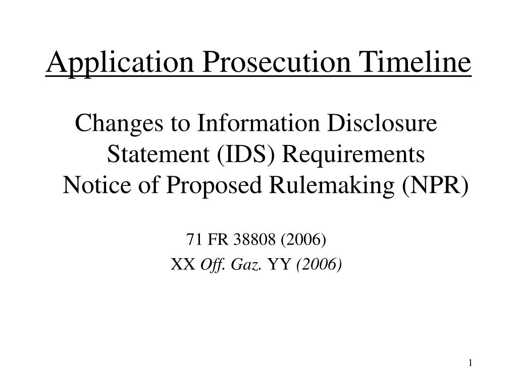 PPT - Application Prosecution Timeline PowerPoint Presentation, free ...