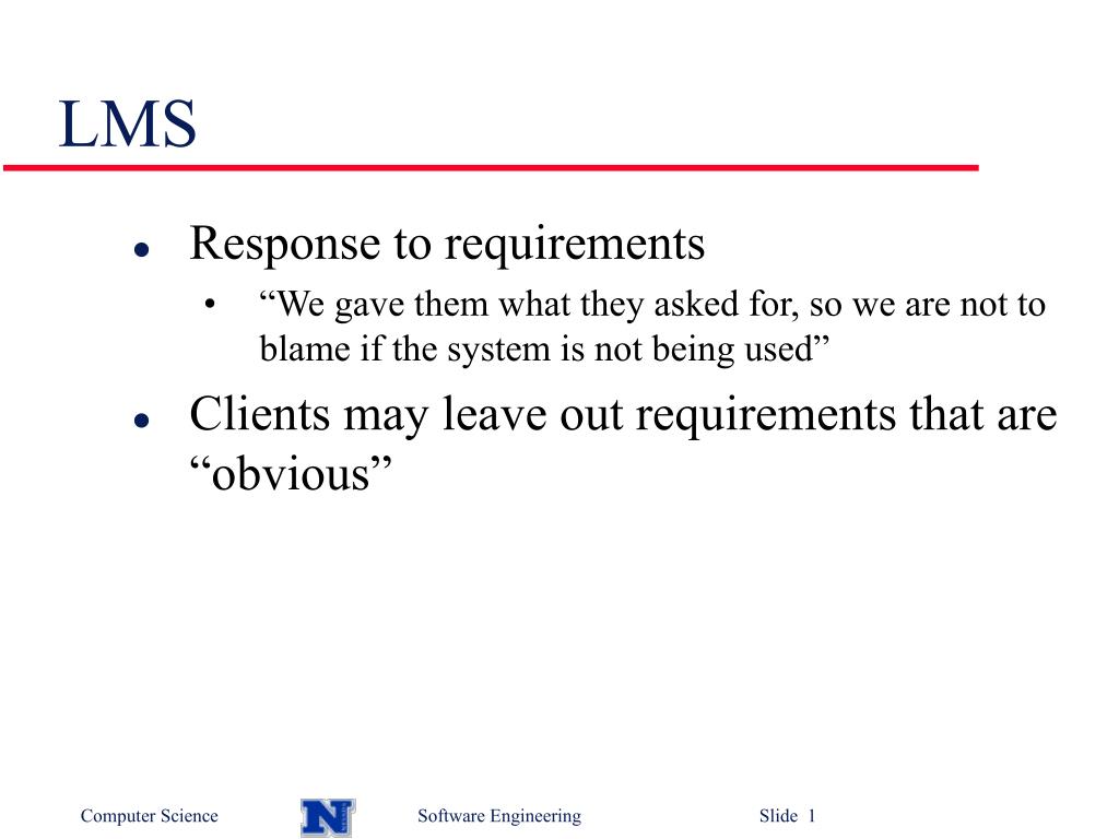PPT - LMS PowerPoint Presentation, free download - ID:422783